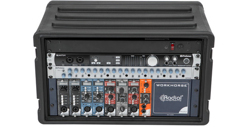 SKB 1SKB-R6S - SKB Roto Moulded Shallow Rack Case - 6U | SKB Rack Cases